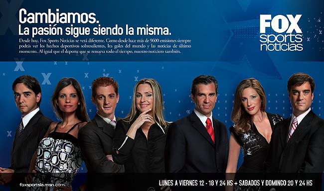 Fox Sports noticias lanza nueva imagen - PRODU