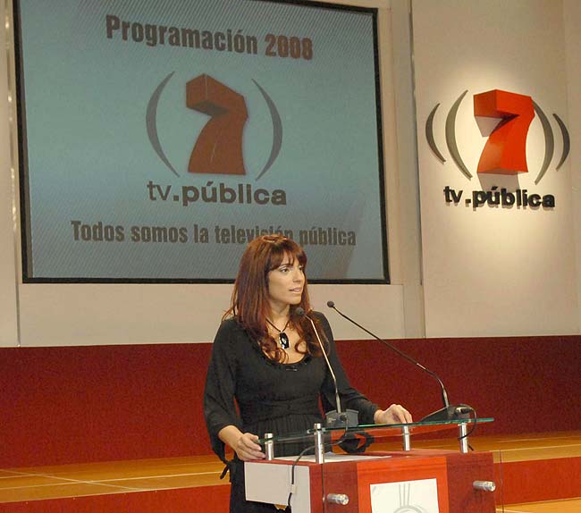 Rosario Lufrano de Canal 7 de Argentina presentó nueva programación para el 2008 - PRODU