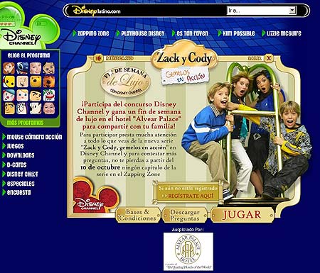 Disney Channel lanza concurso por estreno de Zack y Cody - PRODU